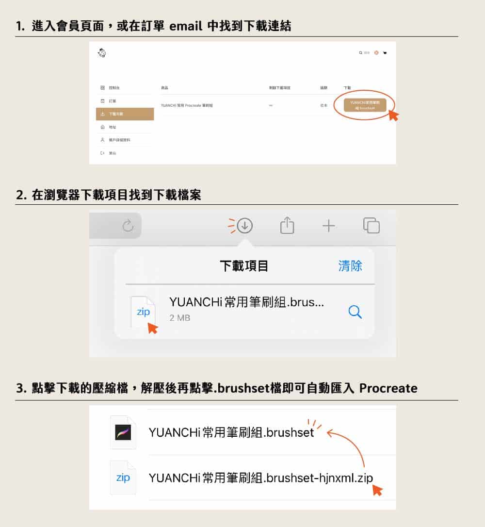 YUANCHi 常用 Procreate 筆刷組 – YUANCHi