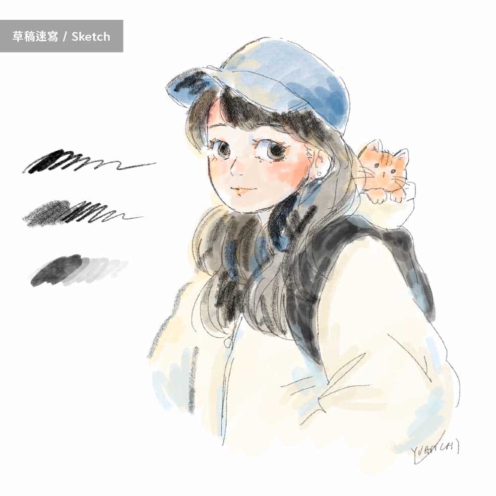 YUANCHi 常用 Procreate 筆刷組 – YUANCHi
