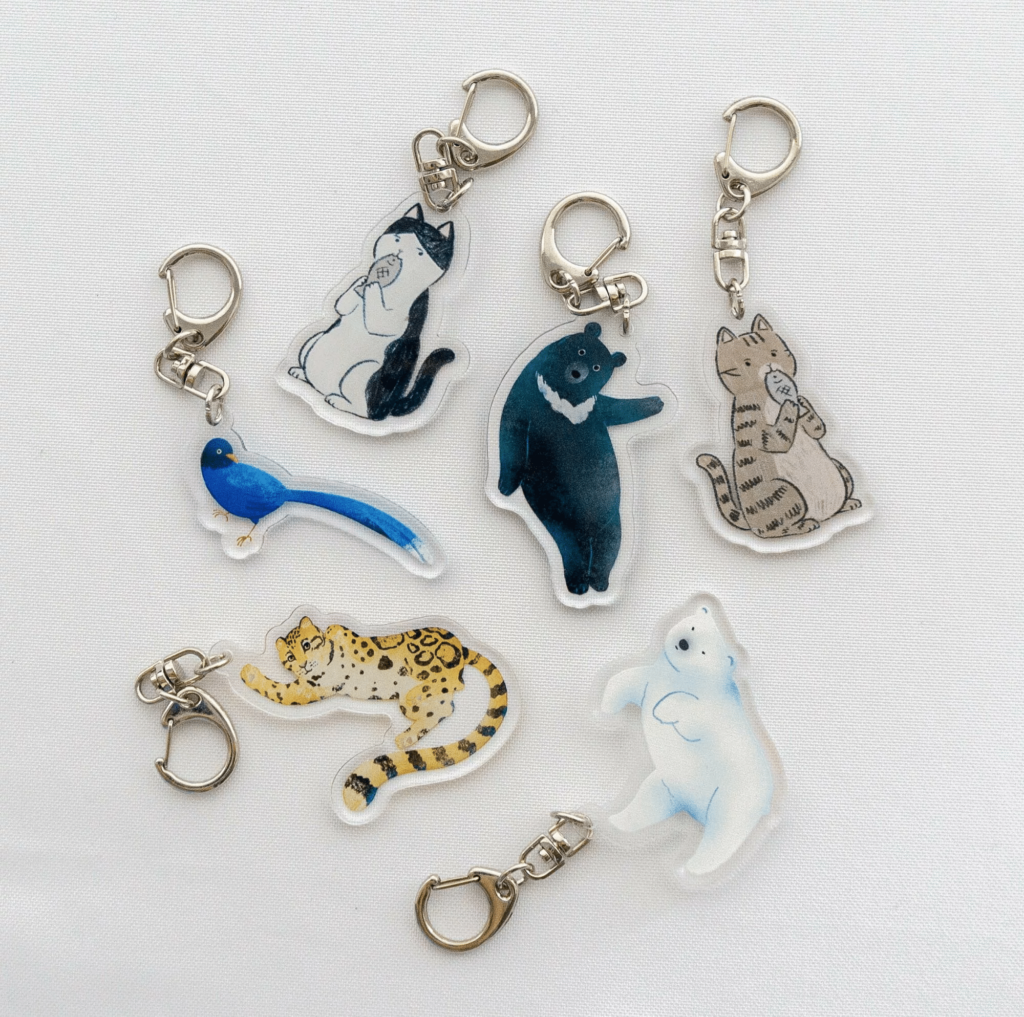 小動物壓克力鑰匙圈（6款） – YUANCHi