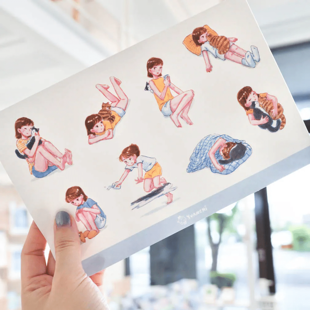 與貓貓的一週貼紙 – YUANCHi