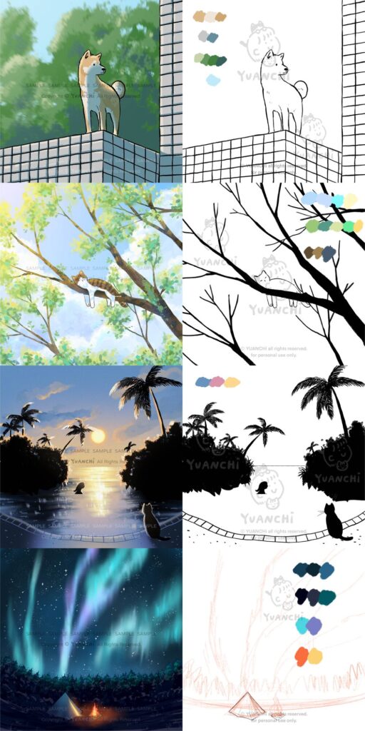 線稿練習檔（含示範影片） – YUANCHi